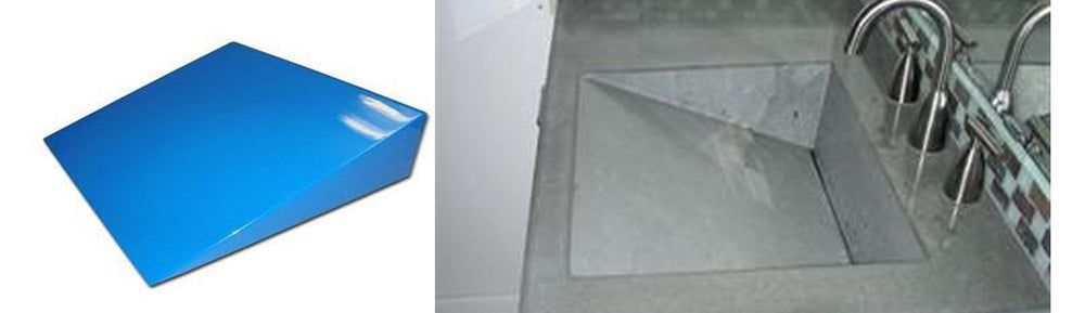 Concrete Sink Molds - Slot Slit Infinity Linear Drain Style