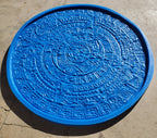 Concrete Aztec Mayan Calendar Wall Art Medallion Mold, SDP-69
