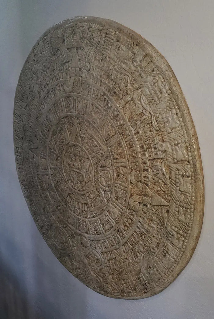 Concrete Aztec Mayan Calendar Wall Art Medallion Mold, SDP-69