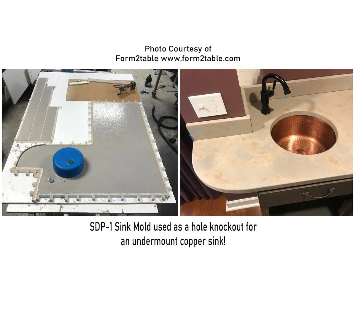 Concrete Sink Mold SDP-1 Round (12"x2")(11.5"x4)(11.75"x6")
