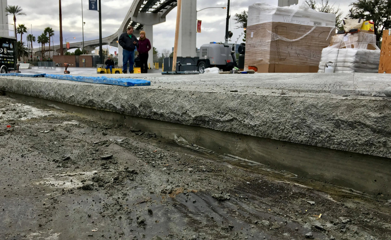 Concrete Step Insert Form Liner - 3.5" Split Limestone