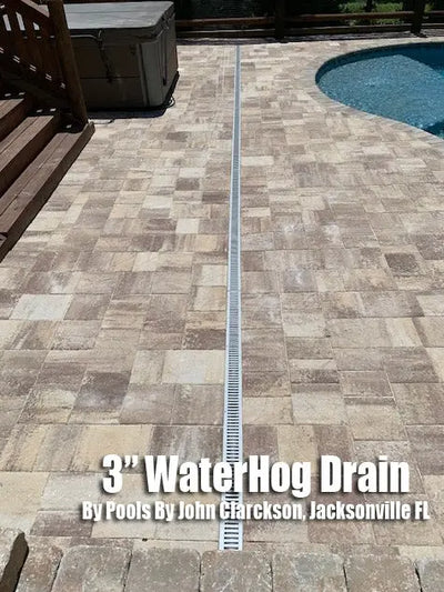 Linear Drain for Pool Decks and Driveways - The 3" Water Hog