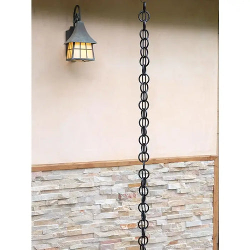 Rain Chain Cast Aluminum Zen Loops- Black