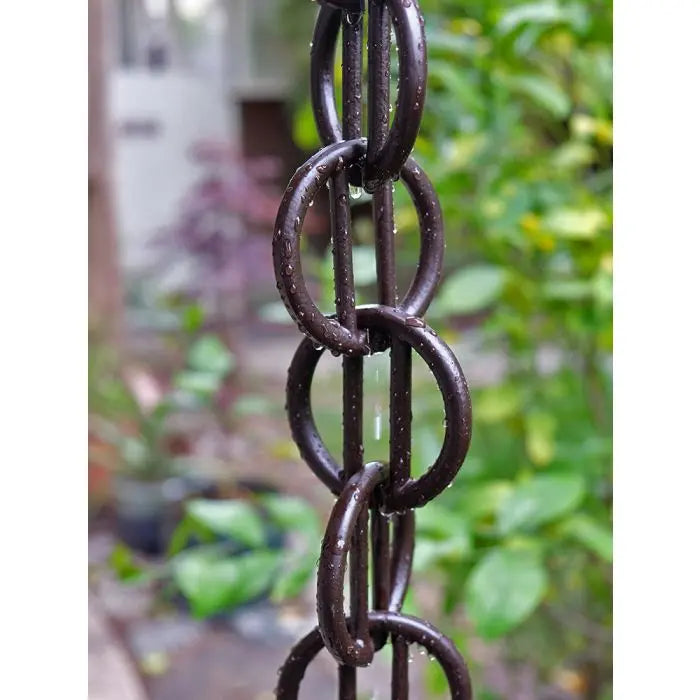 Rain Chain Cast Aluminum Zen Loops- Bronze