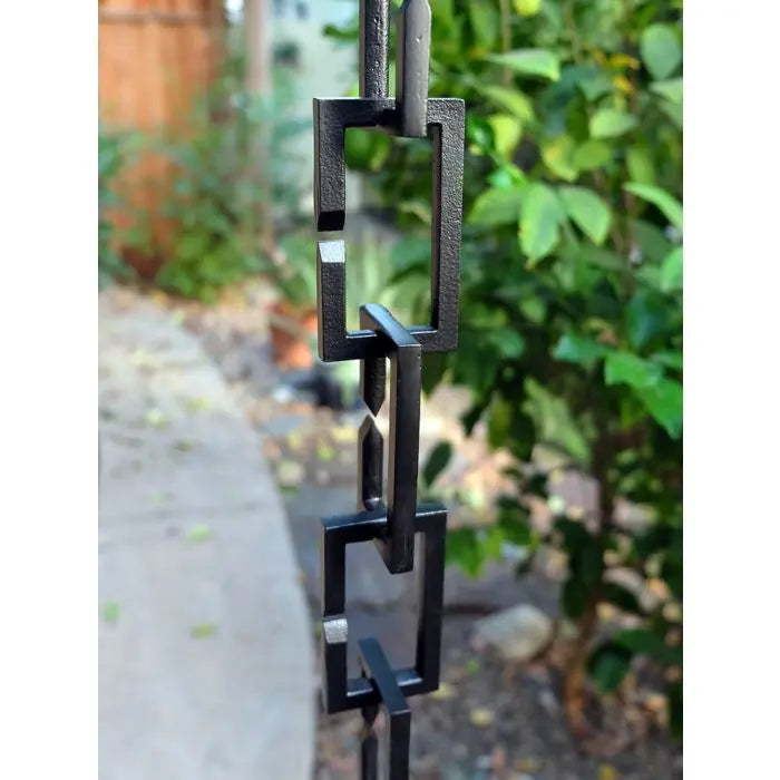 Rain Chain Rectangle Links- Black