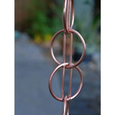 Rain Chain Zen Loops- Copper
