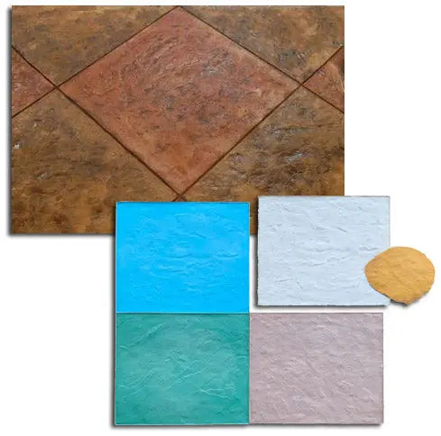 Slate Concrete Stamps - Tennessee River Slate Tile