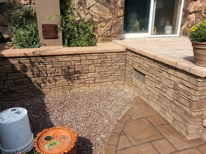 Vertical Concrete Stamp - Tight Stack Fieldstone