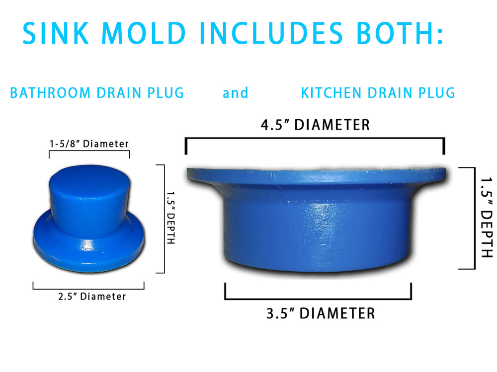Concrete Sink Mold SDP-24 Farm (24"x15"x8")