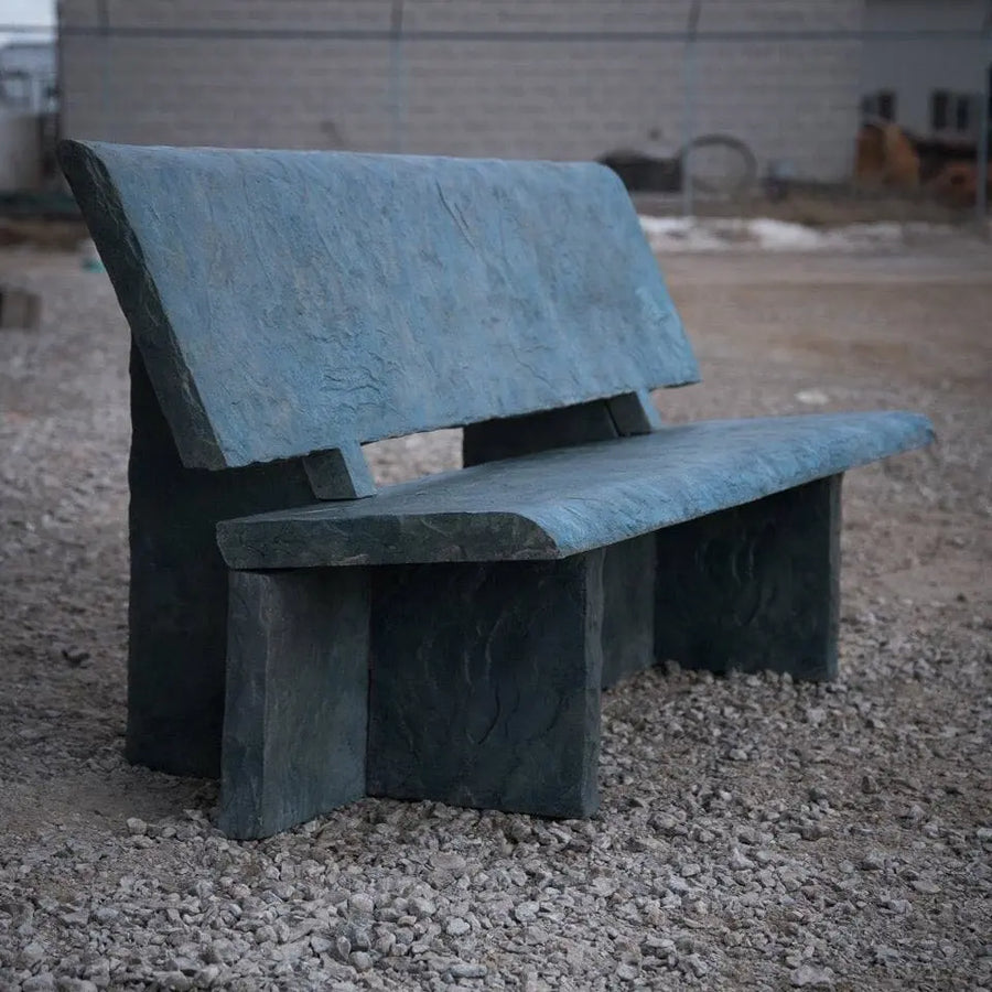 Concrete Bench Mold with Backrest - Slate