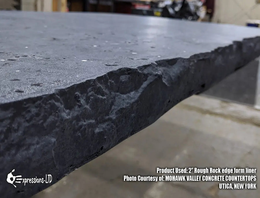 Concrete Edge Form Liner - 2" Rough Rock
