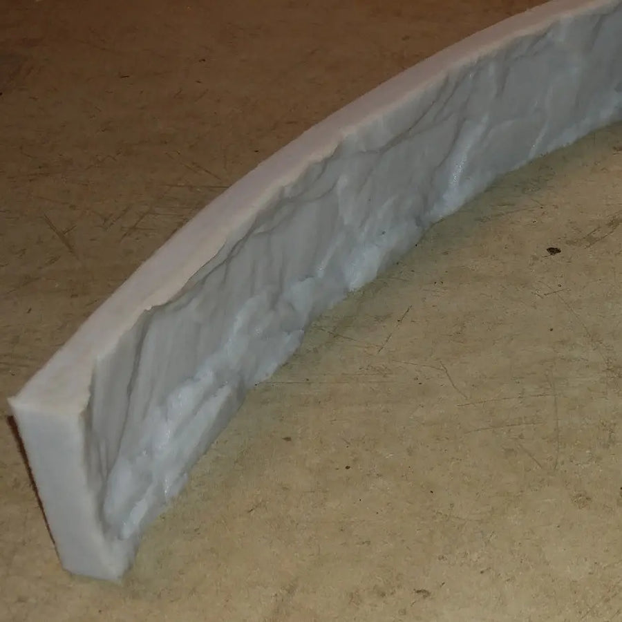 Concrete Edge Form Liner - Heavy Chiseled Slate (2.25" and 3.5" Height