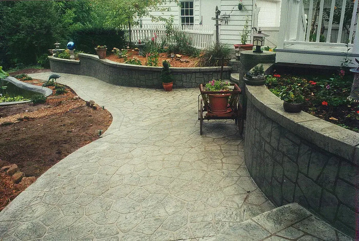 Concrete Paper Stencil - Flagstone