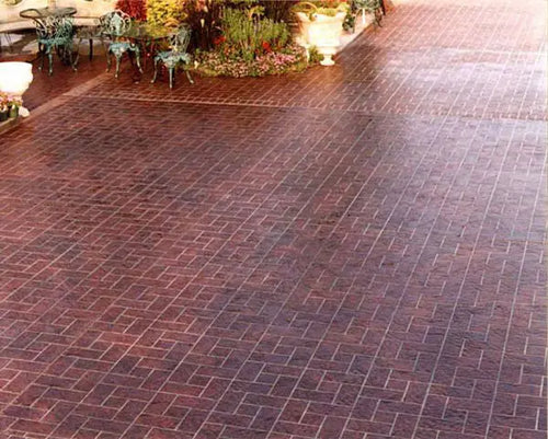 Concrete Paper Stencil - Flanders Weave