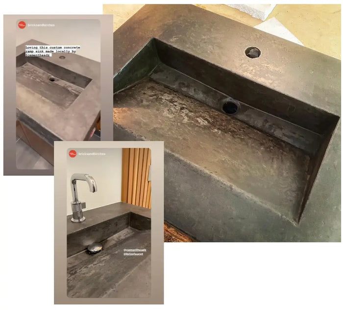 Sink Molds For Concrete Countertops and Concrete Sinks