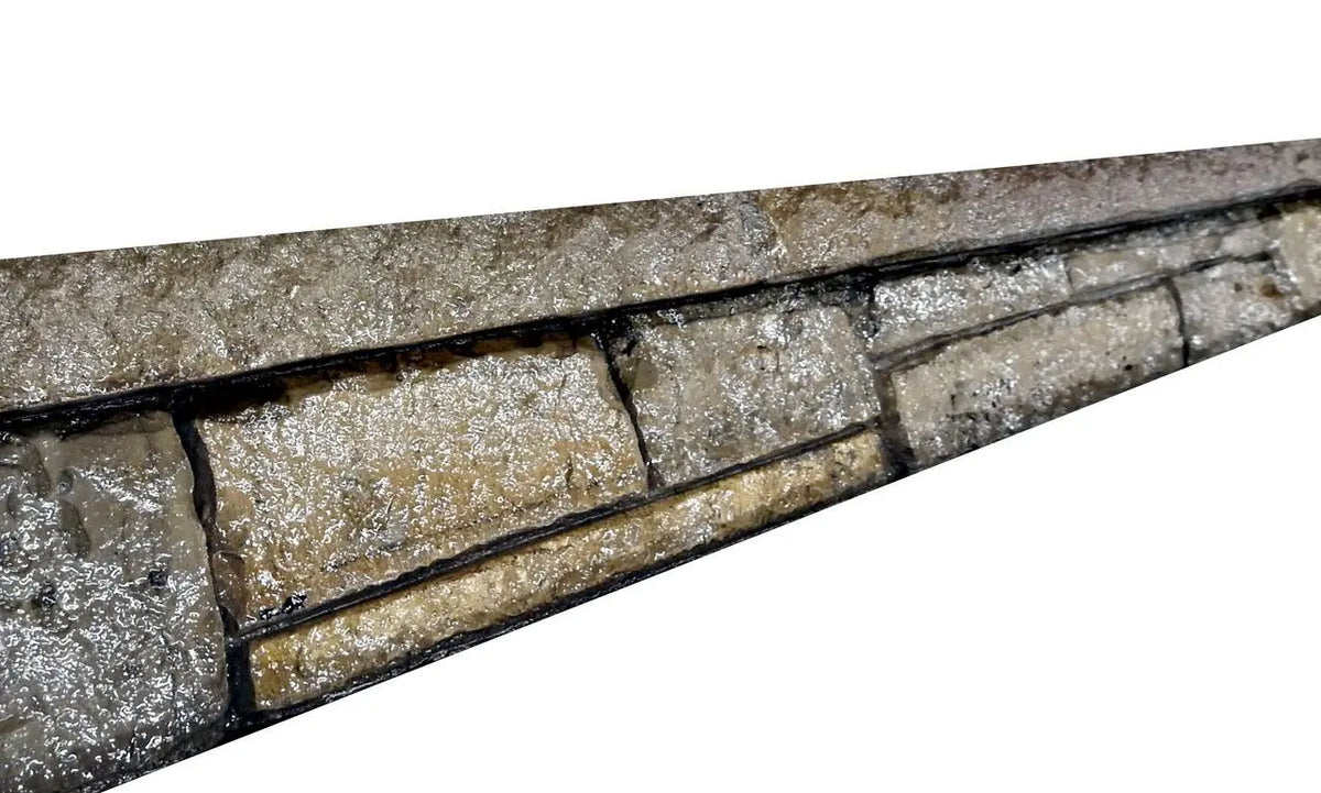 Concrete Step Insert Form Liner - 7.25" Cantilever Fieldstone