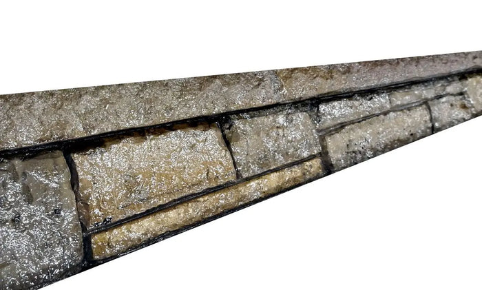 Concrete Step Insert Form Liner - 7.25" Cantilever Fieldstone