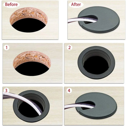 Countertop Hole Caps for Cables Cords