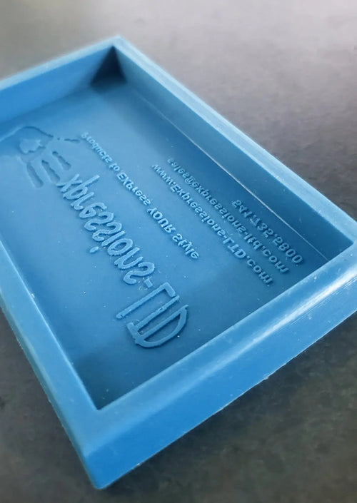 Custom Business Card Logo Mold - Make Concrete Samples