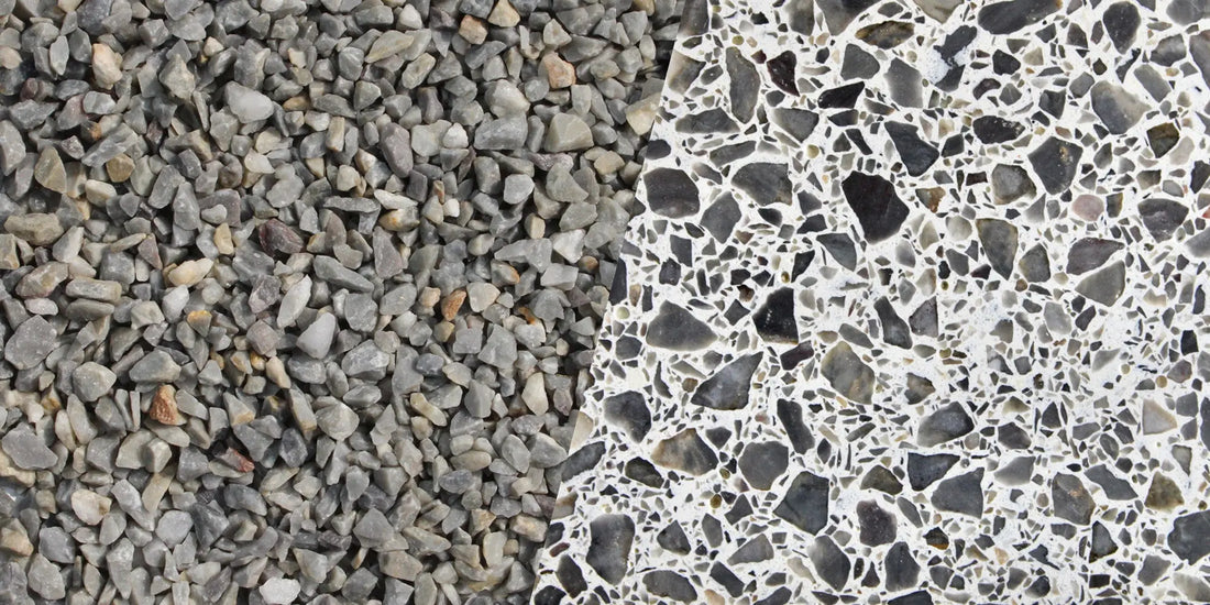 Decorative Crushed Aggregate for Concrete - Gray Marble