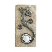 Gecko Accent with Doorbell Button on Stone