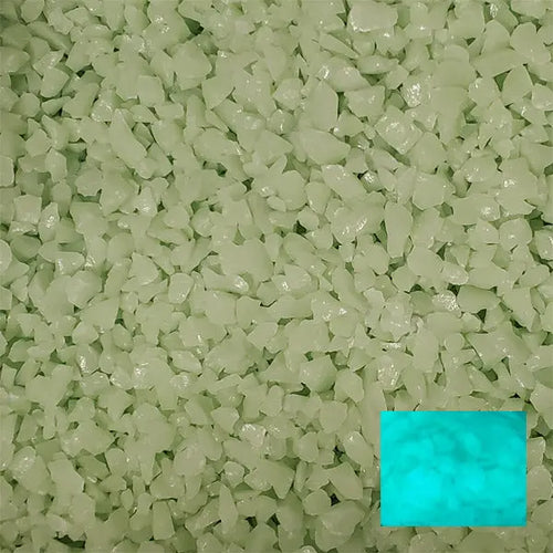 Glow In The Dark Rocks Glass Aggregate - Photoluminescent