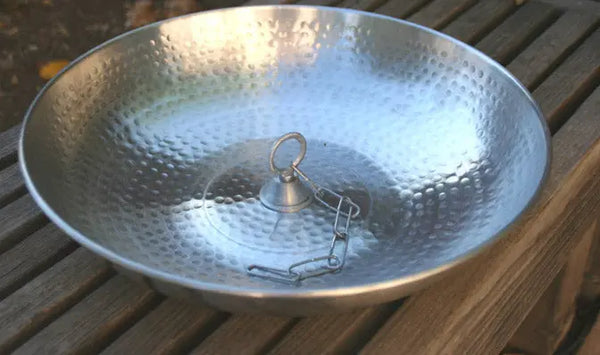 Hammered Shallow Basin Dish in Copper or Aluminum