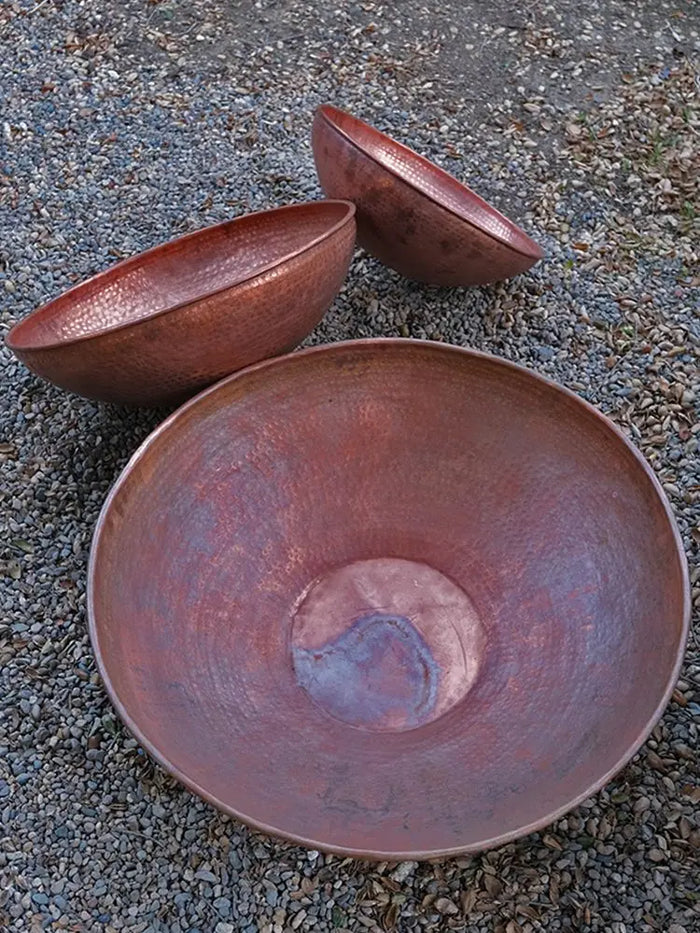 Hand Hammered Pure Copper Basins