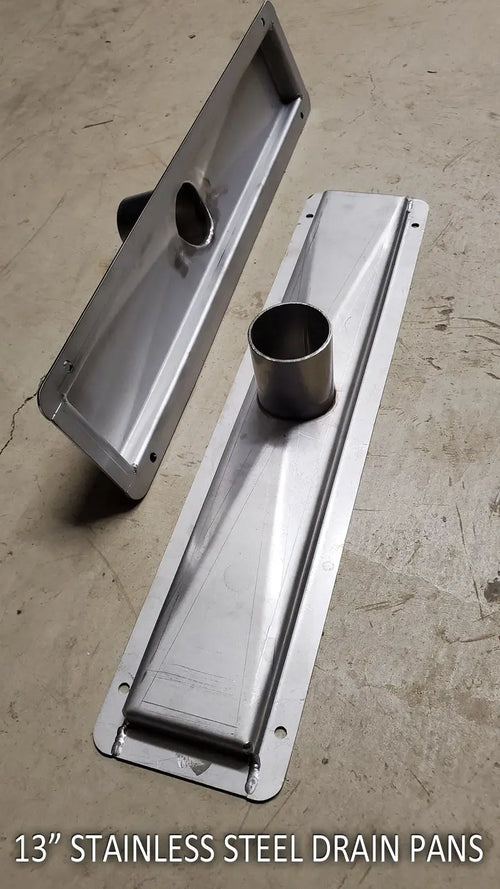 Linear Slot Sink Drain Pan - Stainless Steel