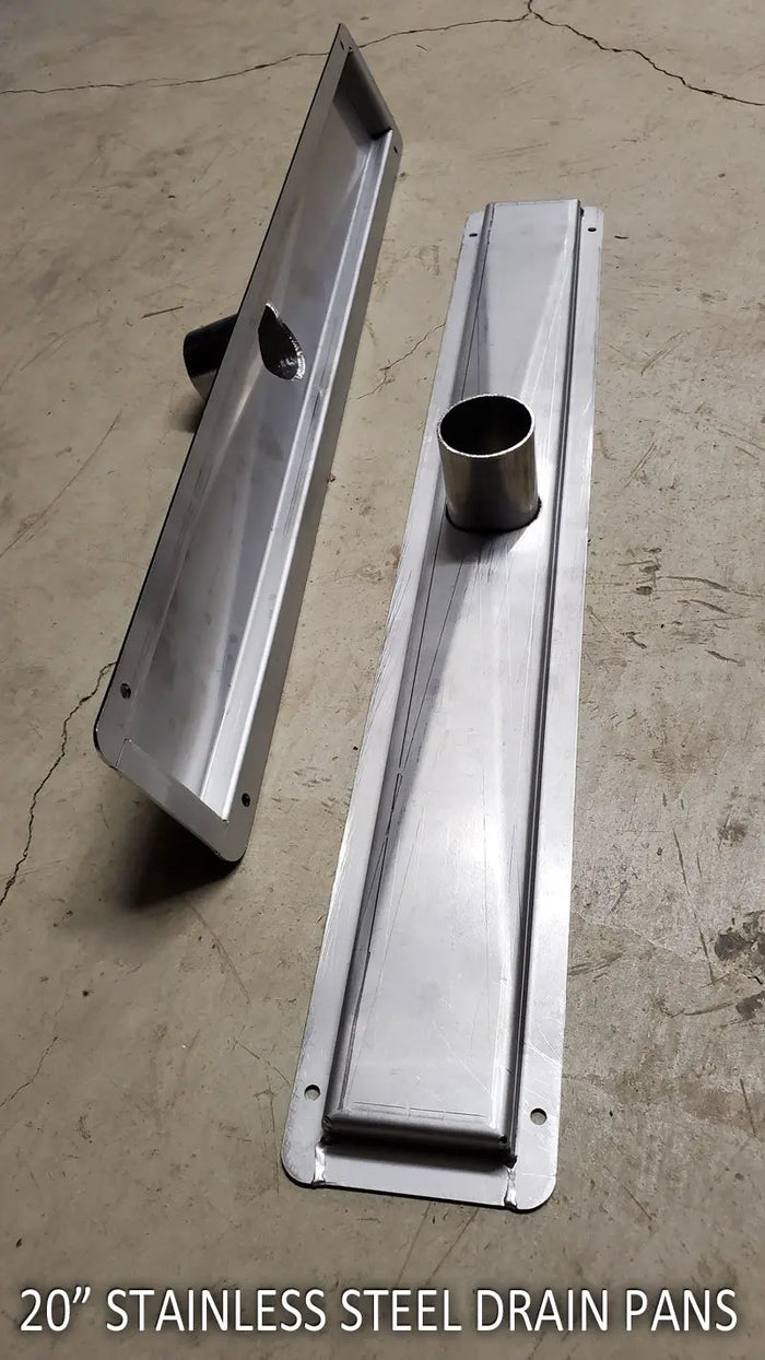Linear Slot Sink Drain Pan - Stainless Steel