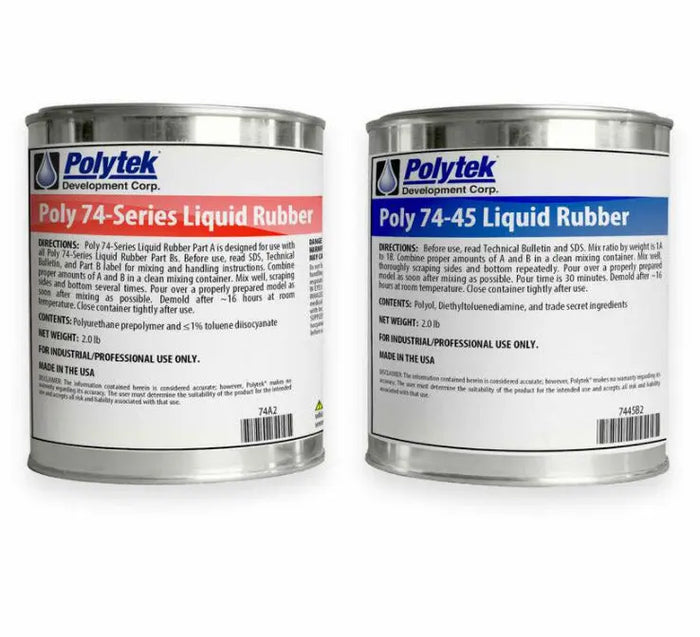Expressions LTD Polytek Poly 74-45 Polyurethane Liquid Mold Rubber