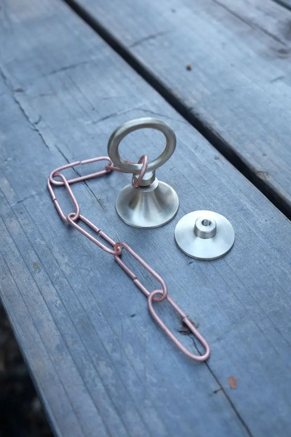 Copper Scallop Basin Pot for Rainchain or Bowl Container