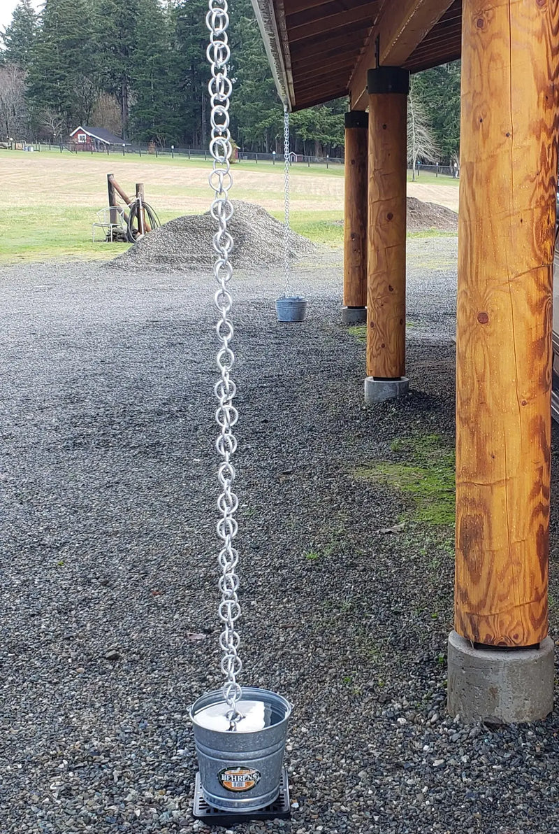 Rain Chain Double Loops - Aluminum