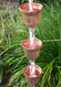 Rain Chain Naoki Cup in Copper