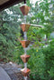 Rain Chain XL Square Cup - Copper