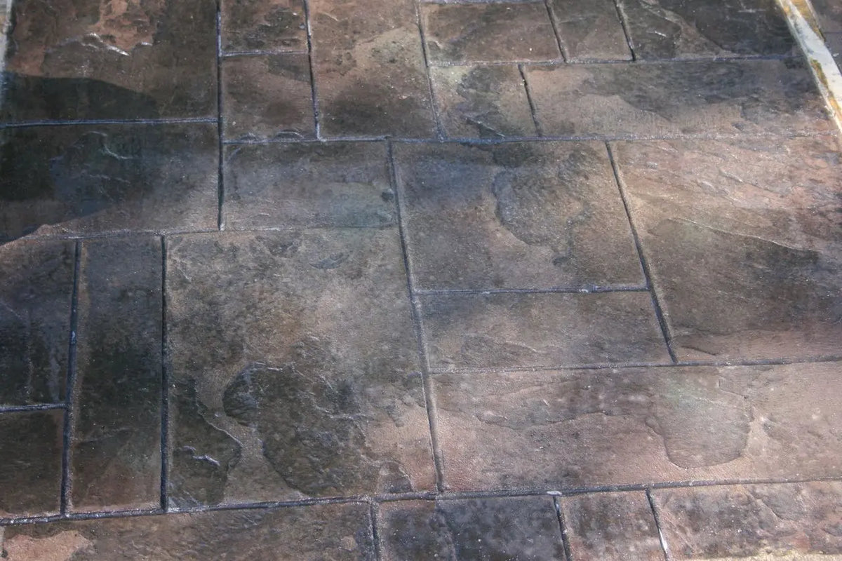 Concrete Stamp - Ashlar Ashler Notched Slate Rigid and Floppy Stamping Mats