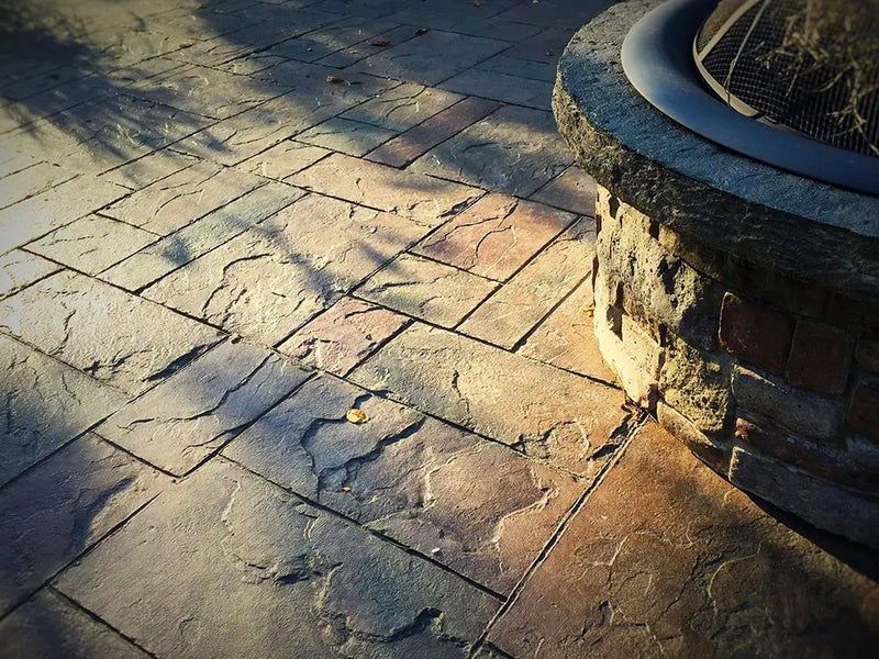 Concrete Stamp - Ashlar Ashler Notched Slate Rigid and Floppy Stamping Mats