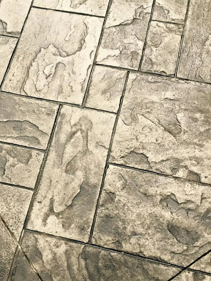 Concrete Stamp - Ashlar Ashler Notched Slate Rigid and Floppy Stamping Mats