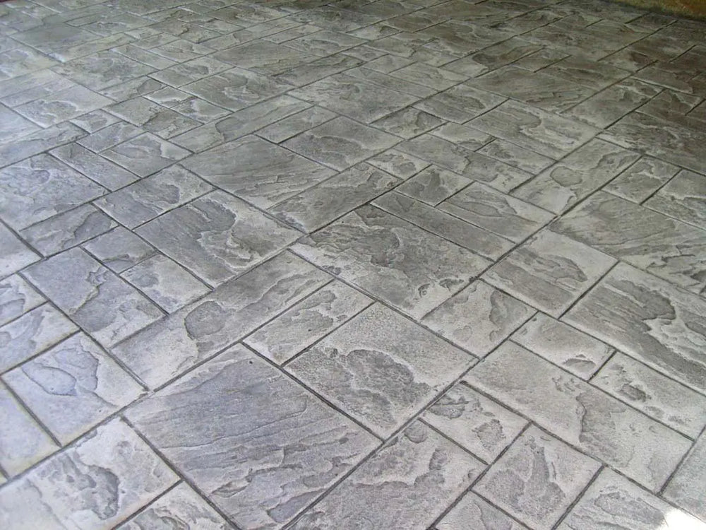 Concrete Stamp - Ashlar Ashler Notched Slate Rigid and Floppy Stamping Mats
