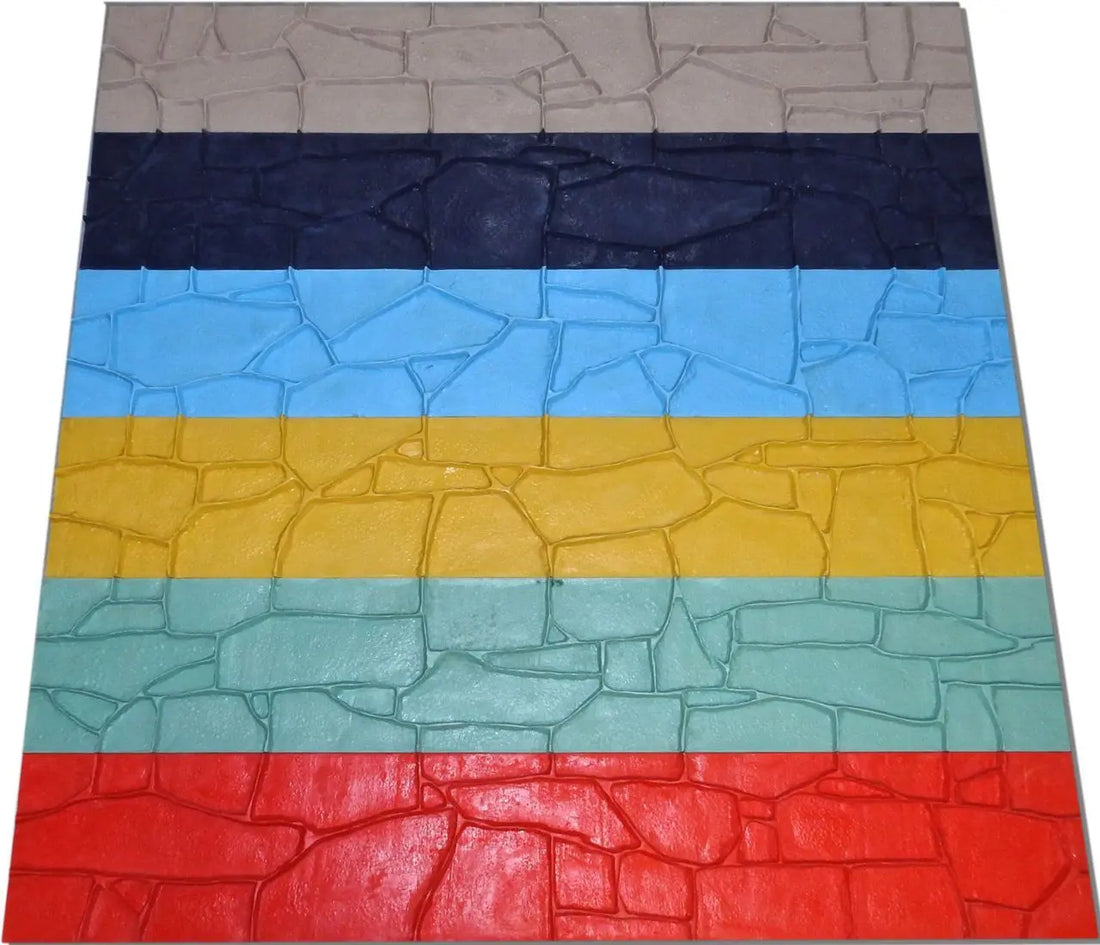 Vertical Concrete Stamp - Stone Matrix (6 Piece Stamp Set)