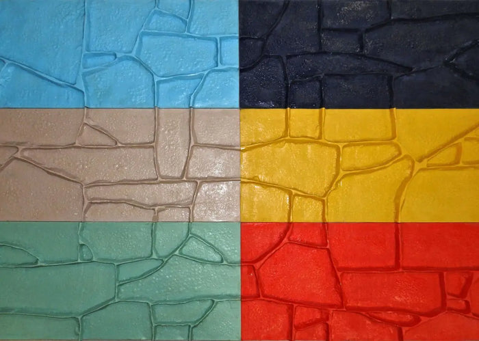 Vertical Concrete Stamp - Stone Matrix (6 Piece Stamp Set)