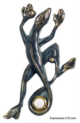 Gecko Doorbell - Verdigris