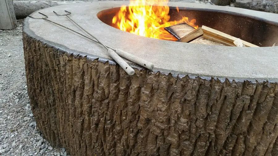 Wood Concrete Stamp Tree Bark Mold Form Liner